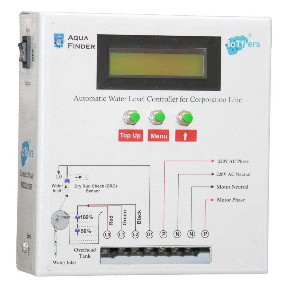 Aquafinder Water Level Controller With Dry Run Protection